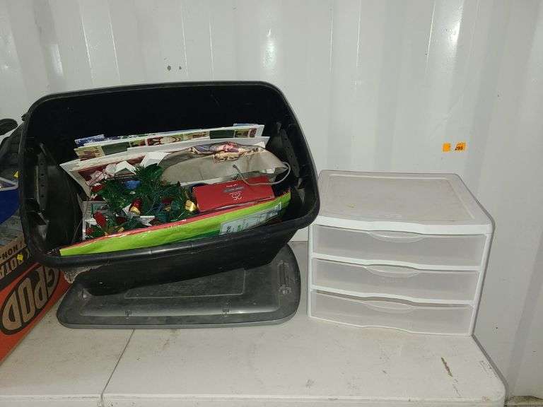 Three Drawer Organizer, Christmas Decor, Boxes - Prime Time Auctions, Inc.