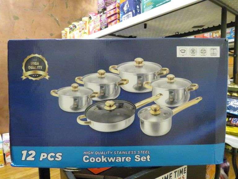 12 Piece Cookware Set - Prime Time Auctions, Inc.