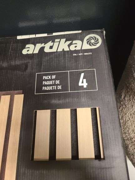 3) Artika Sonolok Sound Absorbing Slatted Panel Kit - Prime Time ...