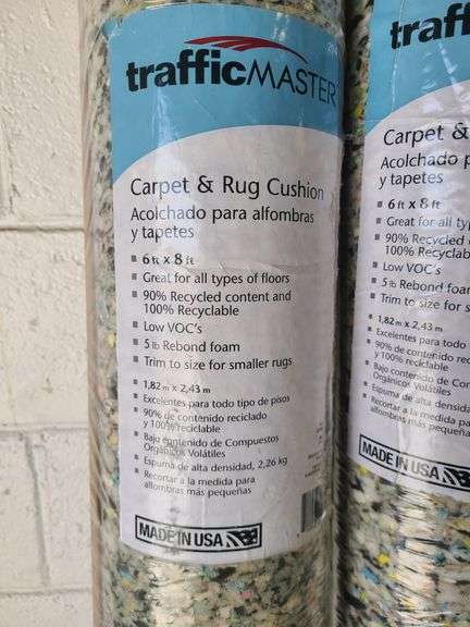Traffic Master Carpet & Rug Cushion 6ft X 8ft - Prime Time Auctions, Inc.