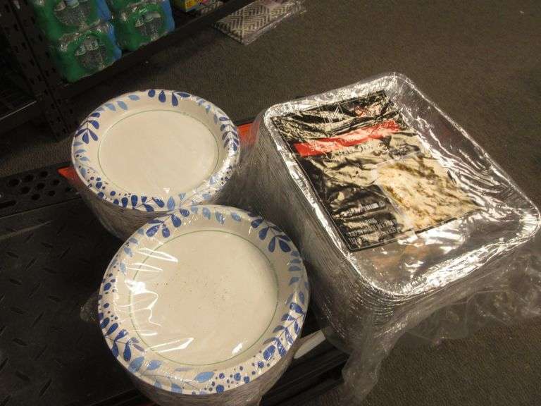2) Paper Plate Packs, Steam Table Pans 36ct - Prime Time Auctions, Inc.