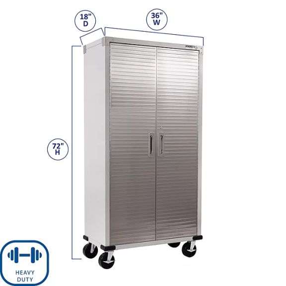 * Seville Classics UltraHD Storage Cabinet - Prime Time Auctions, Inc.