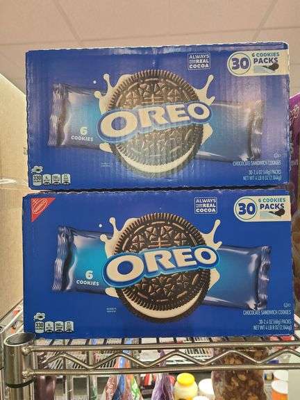 2) 30ct Snack Packs Oreos - Prime Time Auctions, Inc.