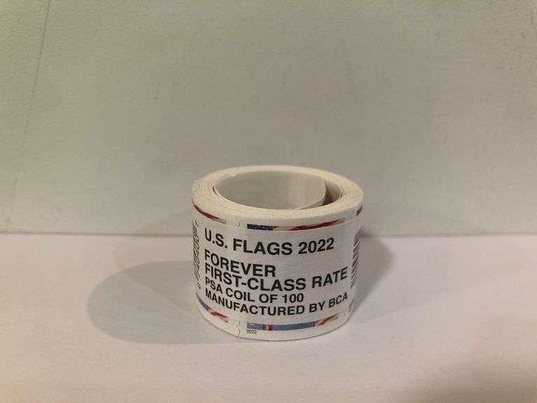 USPS Forever First Class U.S Flag Coil Of 100 Postage Stamps - Prime ...