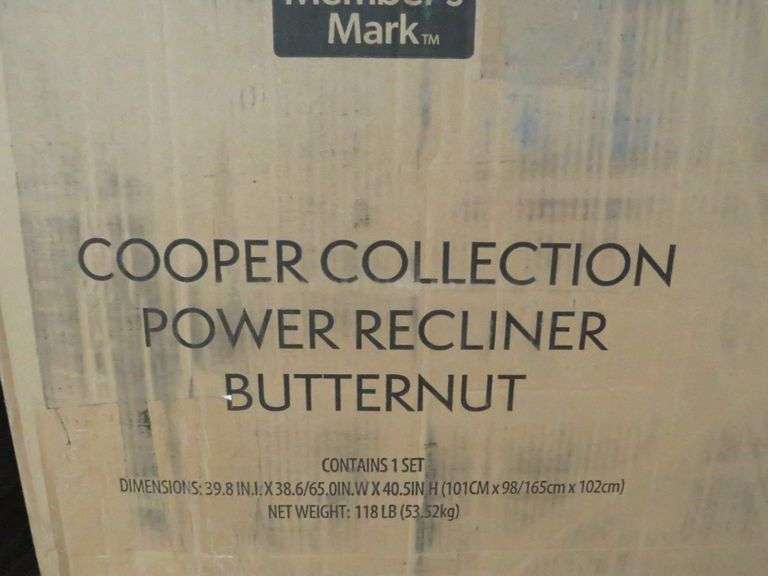 Cooper Power Recliner - Prime Time Auctions, Inc.