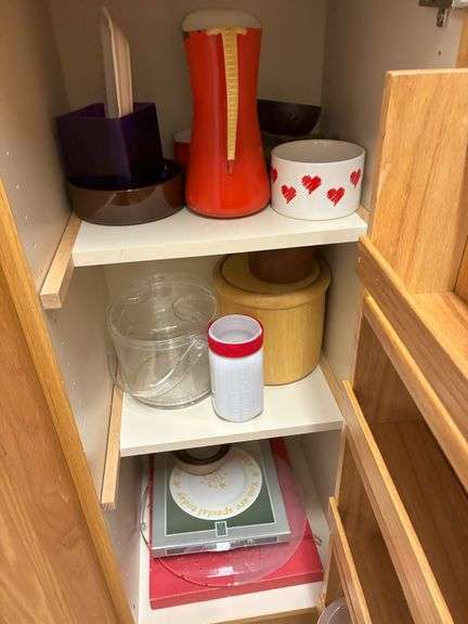 Contents of Shelf, Dansk Designs Pitcher & Pan - Prime Time Auctions, Inc.