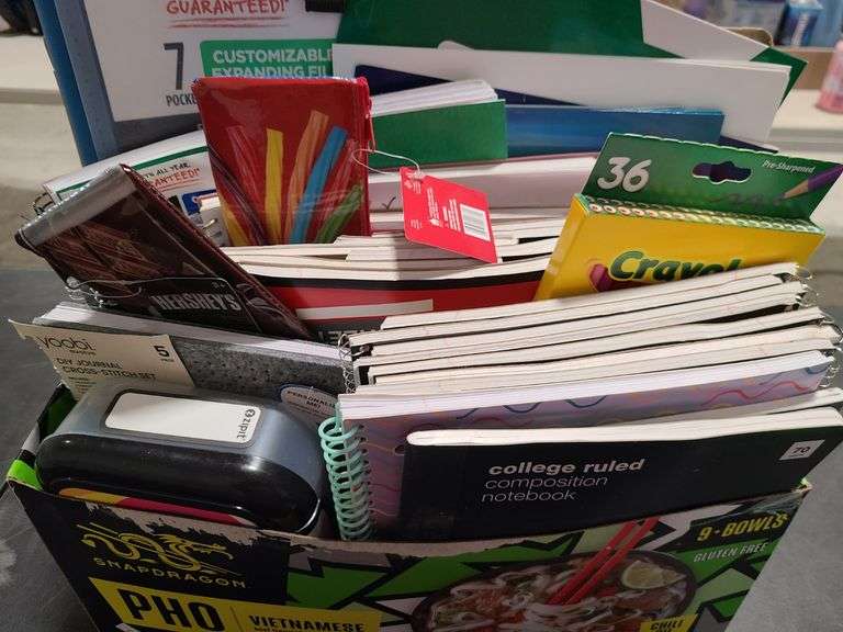 Contents of Box (Notebooks, Pencil Pouches, Folders) - Prime Time ...