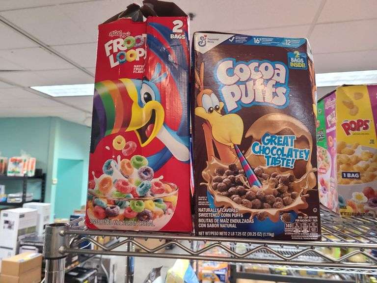 1) Twin Pack Froot Loops, 1) Twin Pack Cocoa Puffs - Prime Time ...