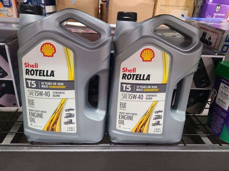 2) Shell Rotella Motor Oil - Prime Time Auctions, Inc.