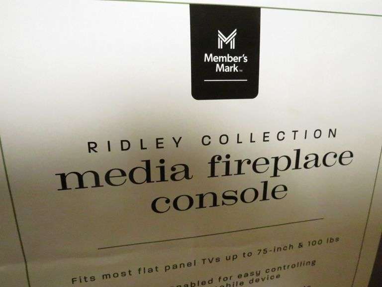 Ridley Collection Media Fireplace Console - Prime Time Auctions, Inc.