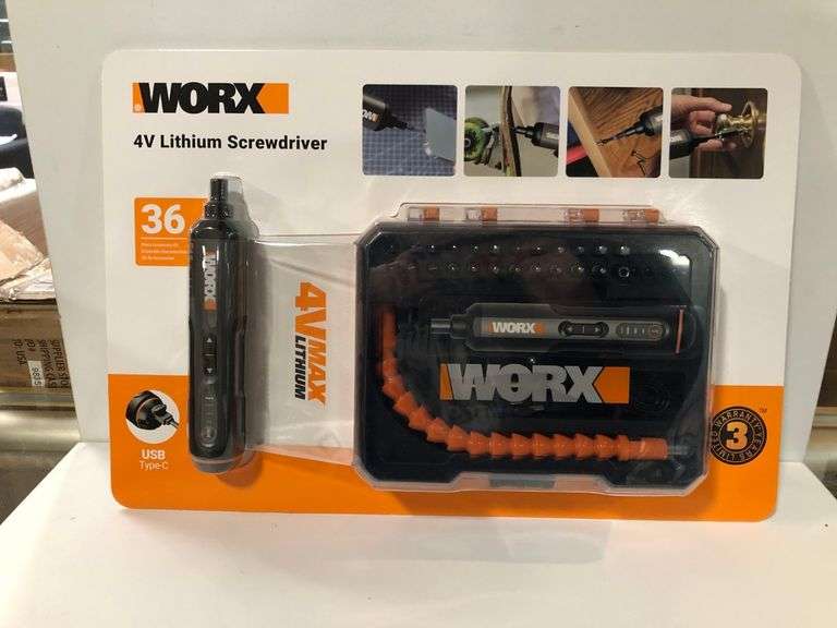 Worx 4V Lithium Screwdriver - Prime Time Auctions, Inc.