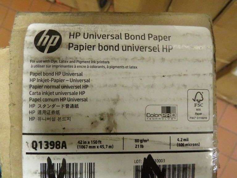 HP Universal Bond Paper - Prime Time Auctions, Inc.