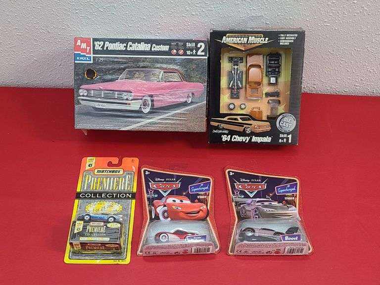 1962 Pontiac Catalina Model, 1964 Chevy Impala Model, Matchbox Car, 2 ...