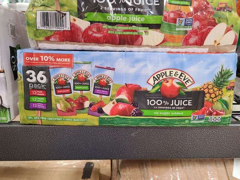 1) Apple & Eve Apple Juice 24pk, 1) Apple & Eve Variety Juice Boxes ...