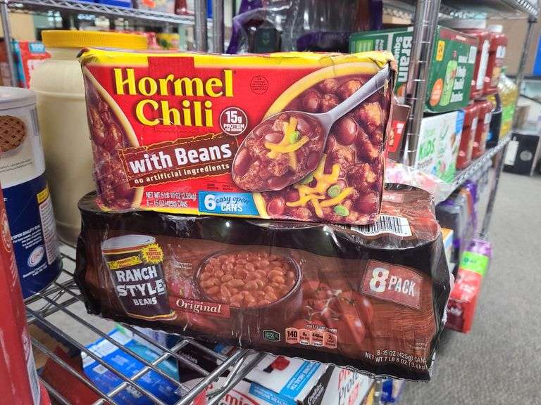 1) Hormel Chili 6pk, 1) Ranch Style Beans 8pk - Prime Time Auctions, Inc.