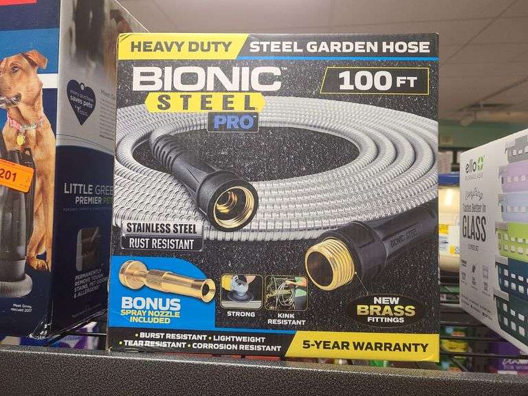 Bionic Steel Pro Heavy Duty 100ft Garden Hose - Prime Time Auctions, Inc.