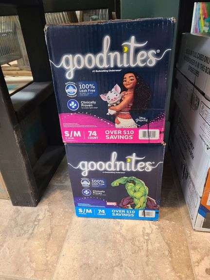 2) Size Small Goodnites Bedwetting Underwear - Prime Time Auctions, Inc.