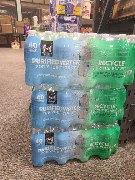 3) 40pk Purified Water Bottles - Prime Time Auctions, Inc.