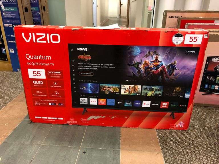 Vizio Quantum 4K QLED Smart TV 55" - Prime Time Auctions, Inc.
