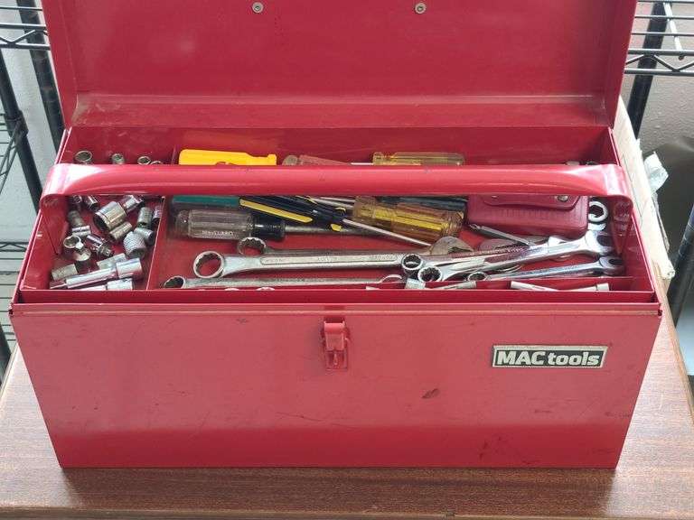 MAC Tools Tool Box with Contents: Wrenches, Screwdrivers, Sockets ...