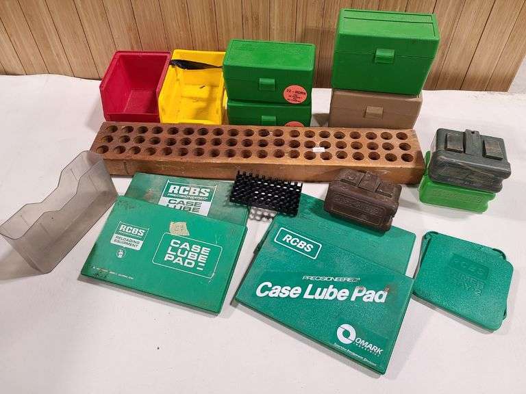 Assorted Ammo Boxes, Case Lube Pads - Prime Time Auctions, Inc.