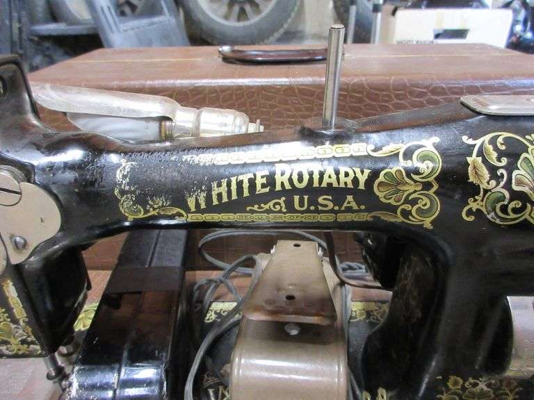 White Rotary Sewing Machine - Prime Time Auctions, Inc.