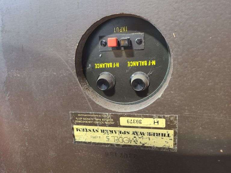 Jensen Model 5 Speakers - Prime Time Auctions, Inc.