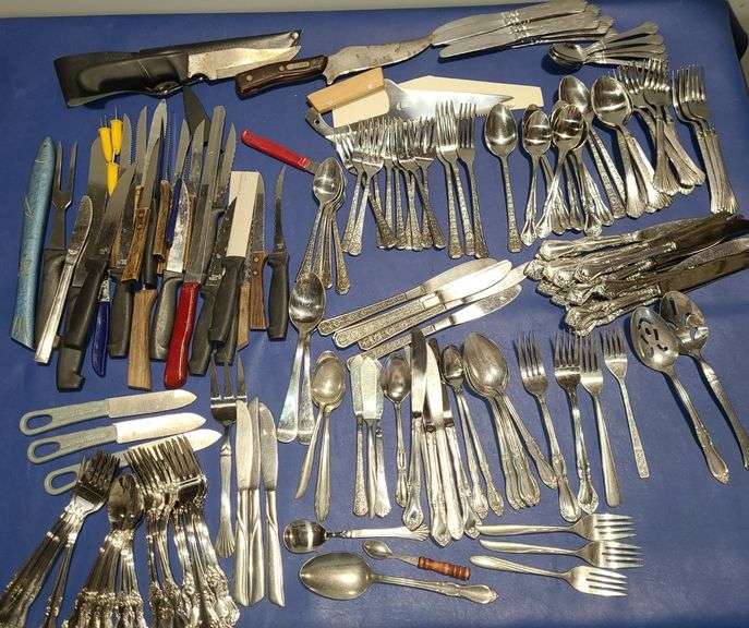 Vintage 1970s Interpur Florenz Stainless Flatware Set, Gibson Rutherford Stainless Flatware ...