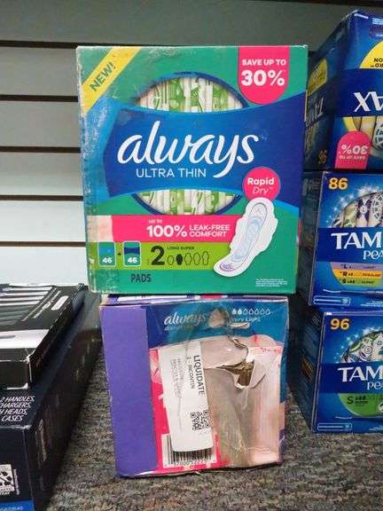 Always Pads, Always Liners - Prime Time Auctions, Inc.