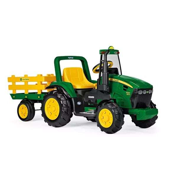*Peg Perego John Deere Heavy Duty 12-Volt Tractor Ride-On - Prime Time ...