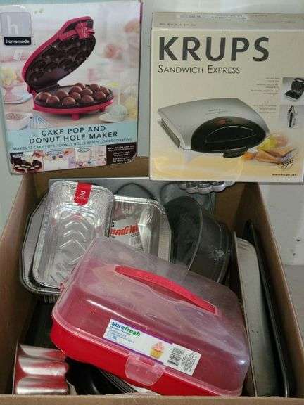 Baking Pans, Cake Pop and Donut Hole Maker, Krups Sandwich Express ...