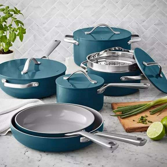 11 Piece Ceramic Cookware Set - Prime Time Auctions, Inc.