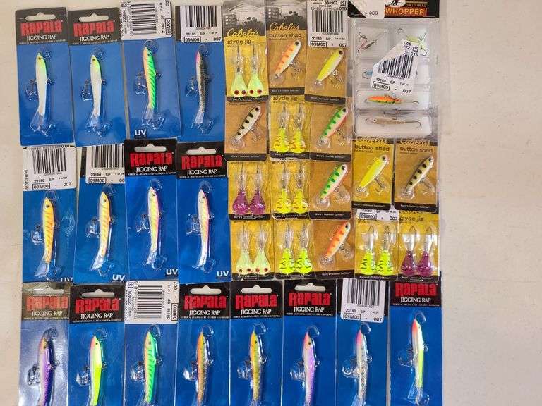 Assorted Jigging Raps, Jigs, Button Shads - Prime Time Auctions, Inc.