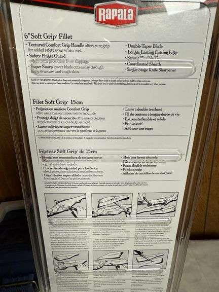 Plano Tackle Box NEW*, Filet Soft Grip Knife - Prime Time Auctions, Inc.