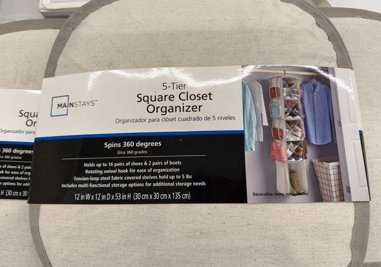 3) Square Closet Organizers, 2) Ten Shelf Closet Organizers - Prime ...