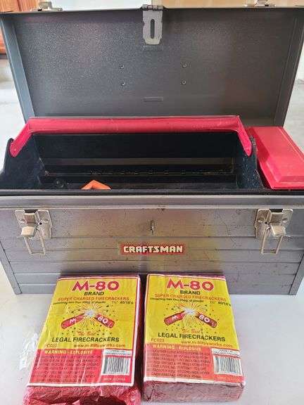 Craftsman Tool Box, M-80 Firecrackers* - Prime Time Auctions, Inc.
