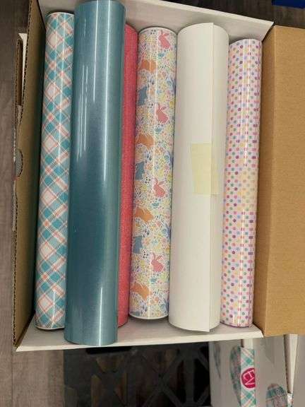 5) Expression Vinyl Roll Boxes - Prime Time Auctions, Inc.