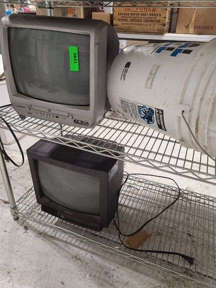 2) Vintage TV's 2) 5 Gallon Buckets - Prime Time Auctions, Inc.