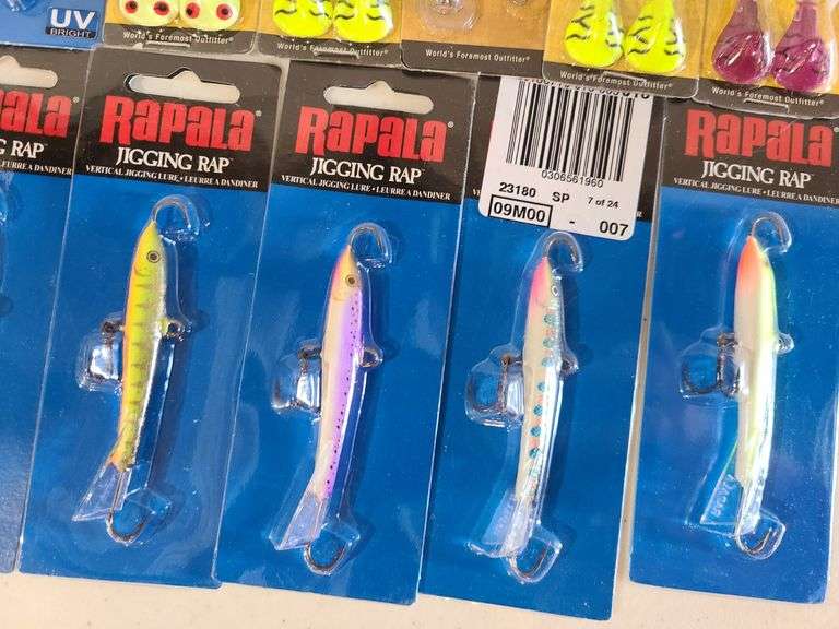 Assorted Jigging Raps, Jigs, Button Shads - Prime Time Auctions, Inc.