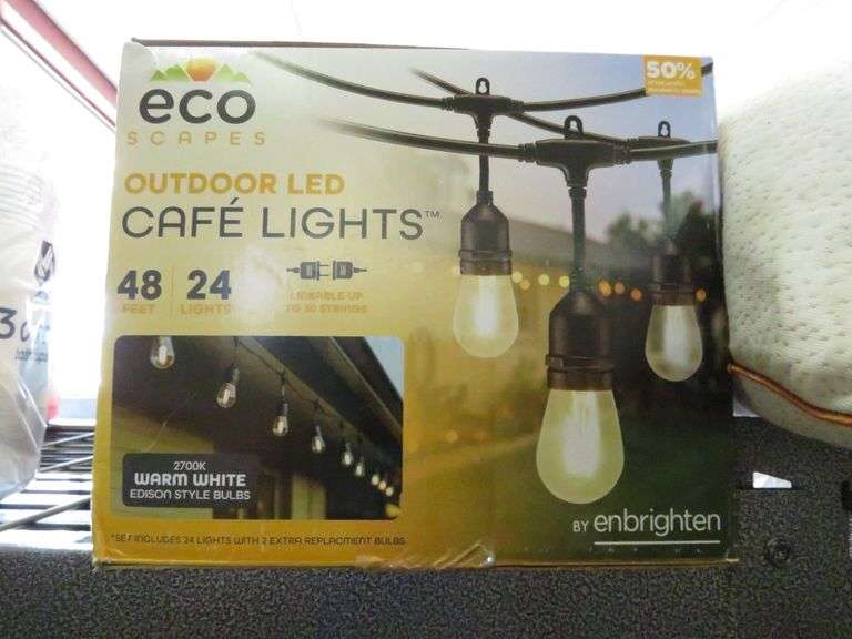 Outdoor LED Cafe Lights - Prime Time Auctions, Inc.