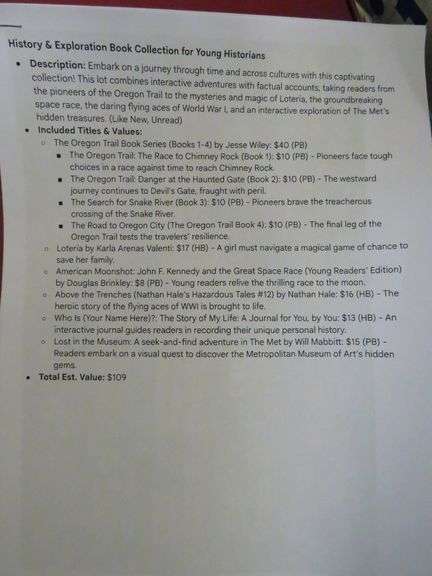 Young Historians History and Exploration Book Collection $109 Value ...