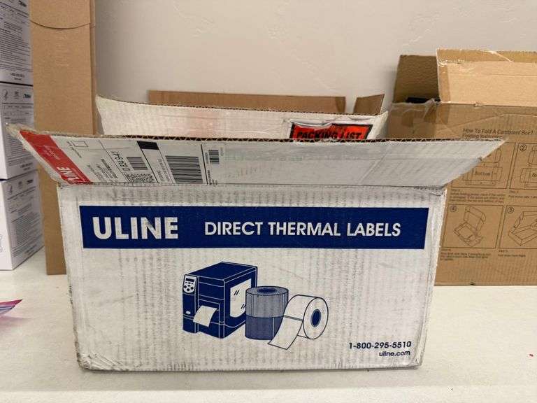 2) Uline Direct Thermal Labels - Prime Time Auctions, Inc.