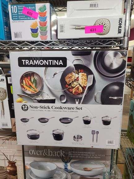 Tramontina 12pc Non-Stick Cookware Set - Prime Time Auctions, Inc.