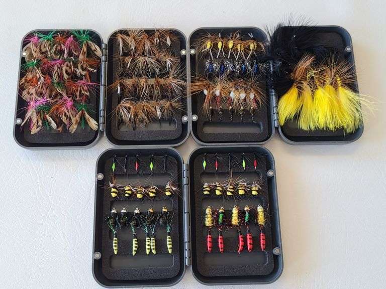 3) Cases of Fishing Flies - Prime Time Auctions, Inc.