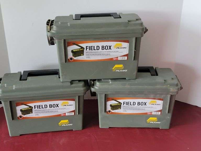 3) Plano Ammo Field Boxes - Prime Time Auctions, Inc.