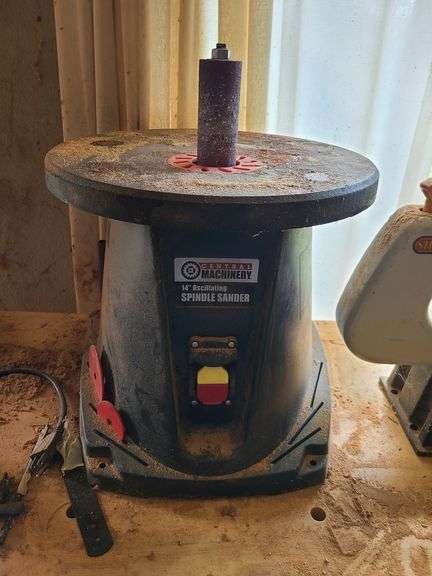 Central Machinery Spindle Sander, Shop Fox Variable Speed Scroll Saw ...