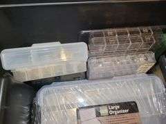 Large Tote Full of Organizer and Streamer Boxes - Prime Time Auctions, Inc.