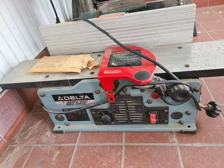 Delta 6" Variable Speed Bench Jointer - Prime Time Auctions, Inc.
