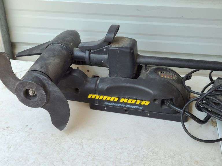 Minn Kota Power Drive 80lb Thrust Trolling Motor - Prime Time Auctions ...