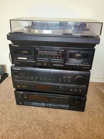 Pioneer Turntable, Double Cassette Deck, 2) Receivers - Prime Time ...